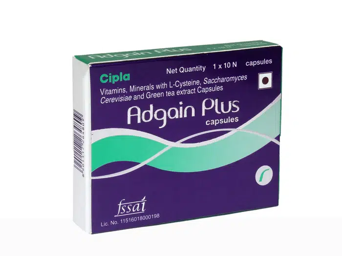 Buy Adgain Plus Capsules | (10 Capsules) Online | View Uses, Side ...