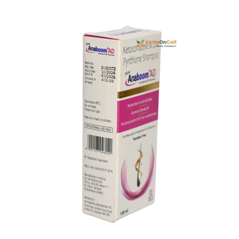Buy Anaboom AD Anti-Dandruff Shampoo | (100 ML) Online | View Uses ...